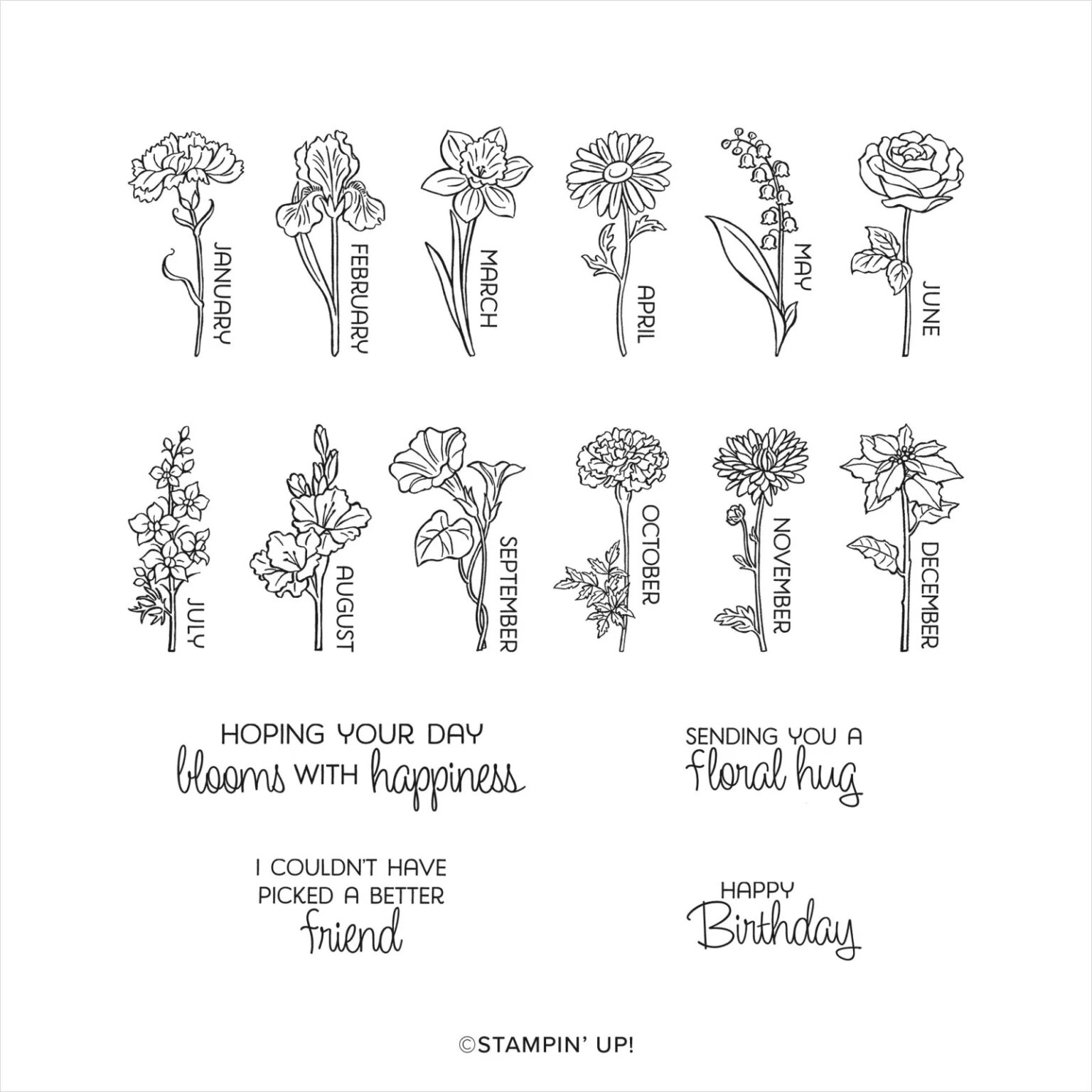 Monochromatic Year of Flowers | Stamp, Scrap & Create with Me